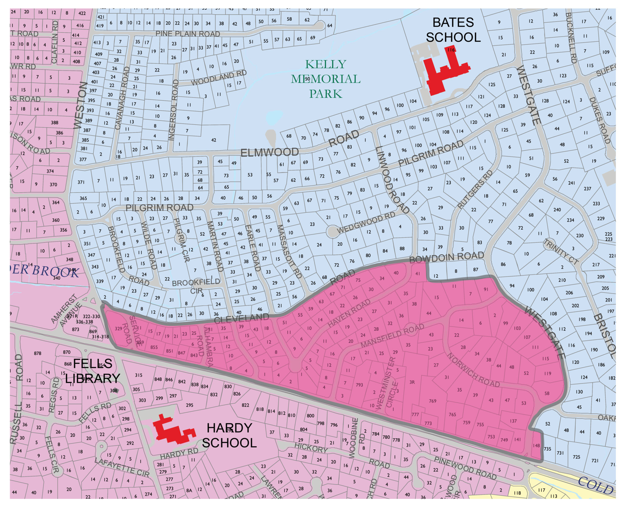 Updated Elementary Redistricting Map – Voted January 2024 | Wellesley ...