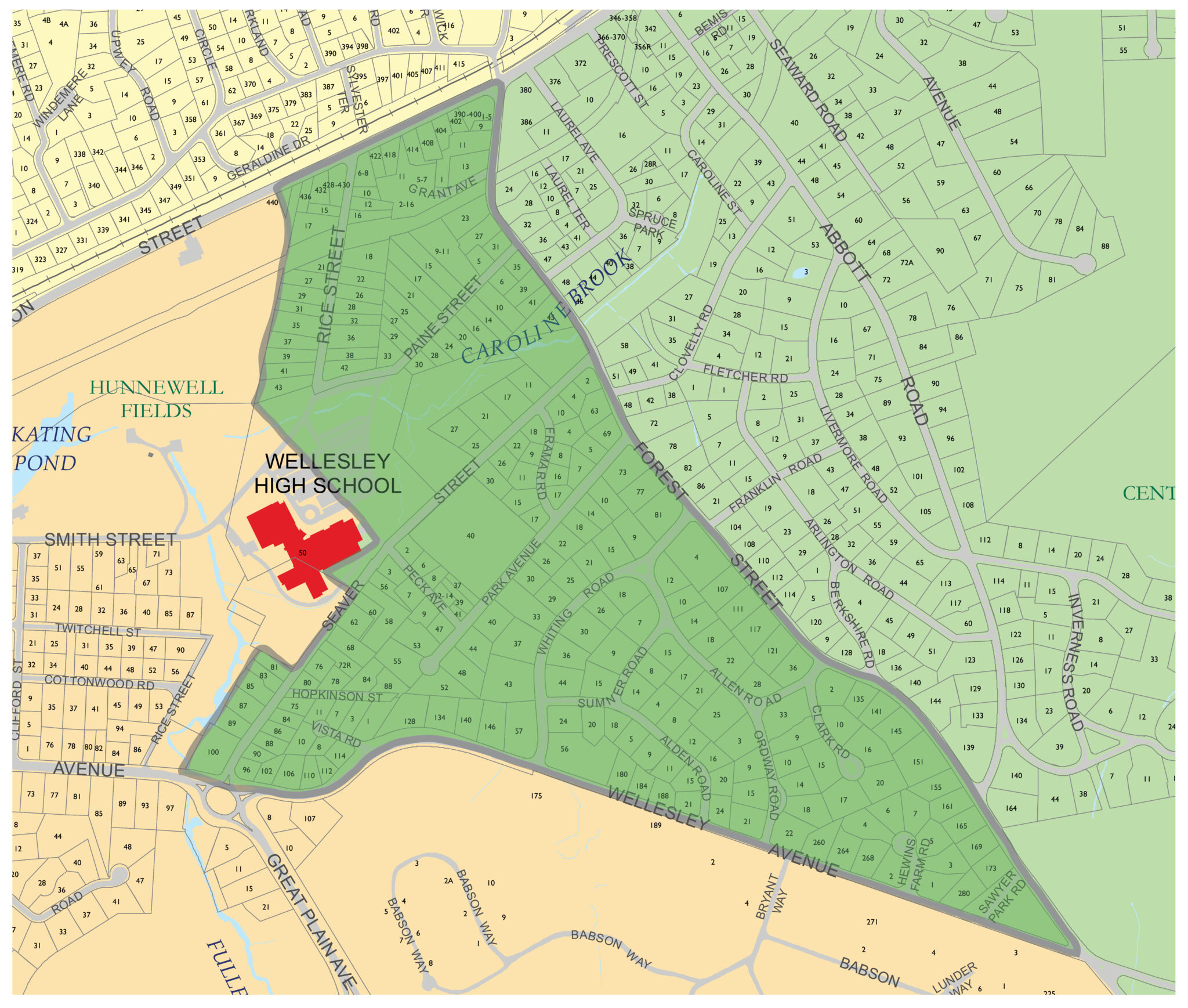 Updated Elementary Redistricting Map – Voted January 2024 | Wellesley ...