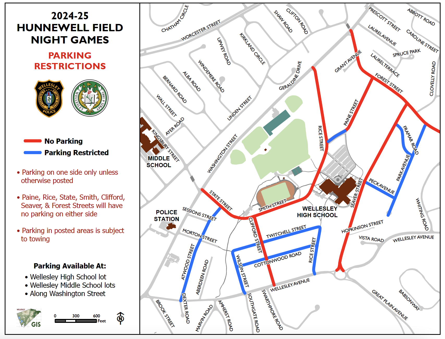 Hunnewell Field Guidance for Night Games | Wellesley Public Schools