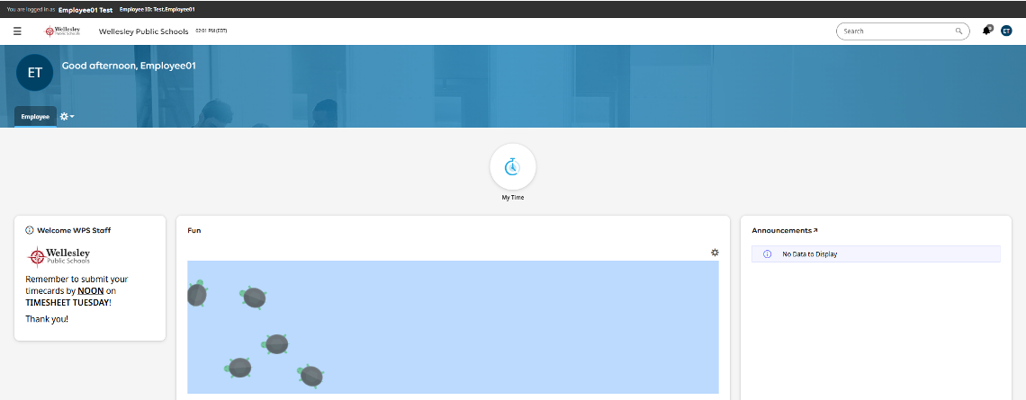 UKG Online Timesheets | Wellesley Public Schools