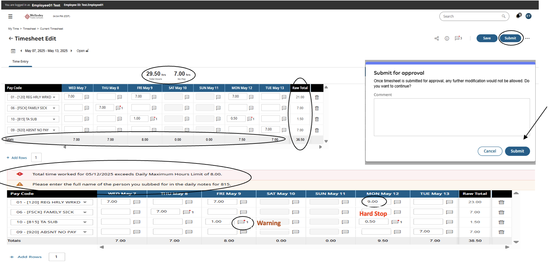 UKG Online Timesheets | Wellesley Public Schools