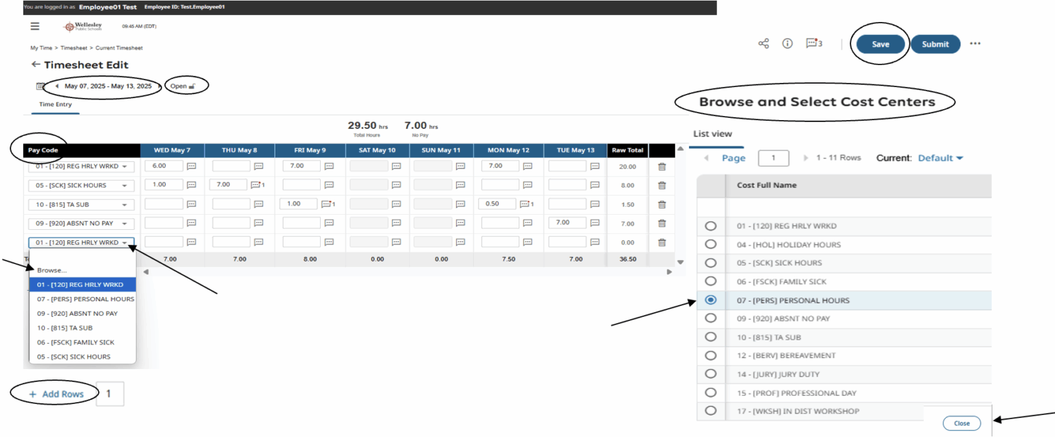 UKG Online Timesheets | Wellesley Public Schools